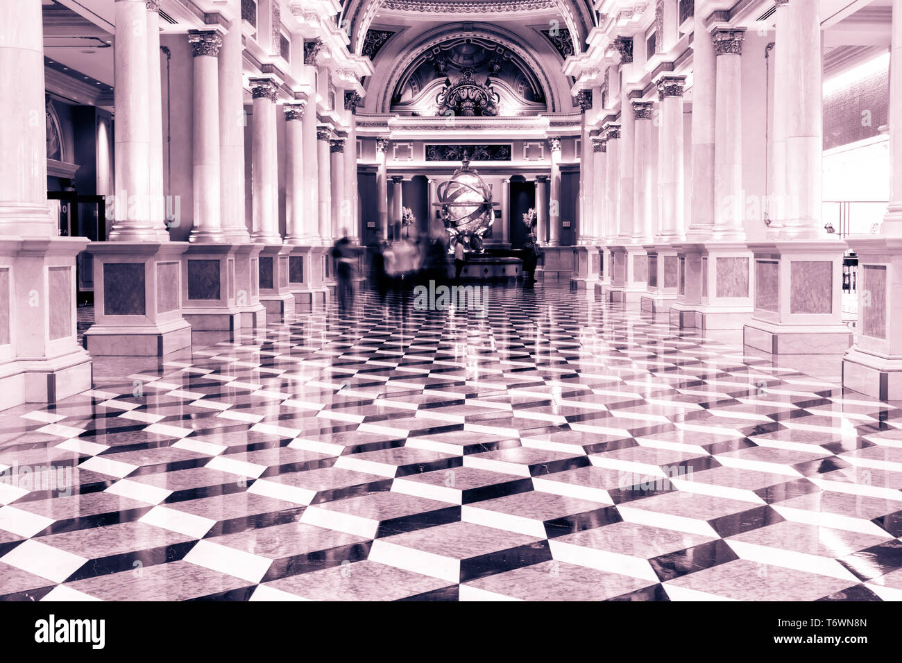 Fancy luxurious lobby balcony at venetian las vegas Stock Photo - Alamy