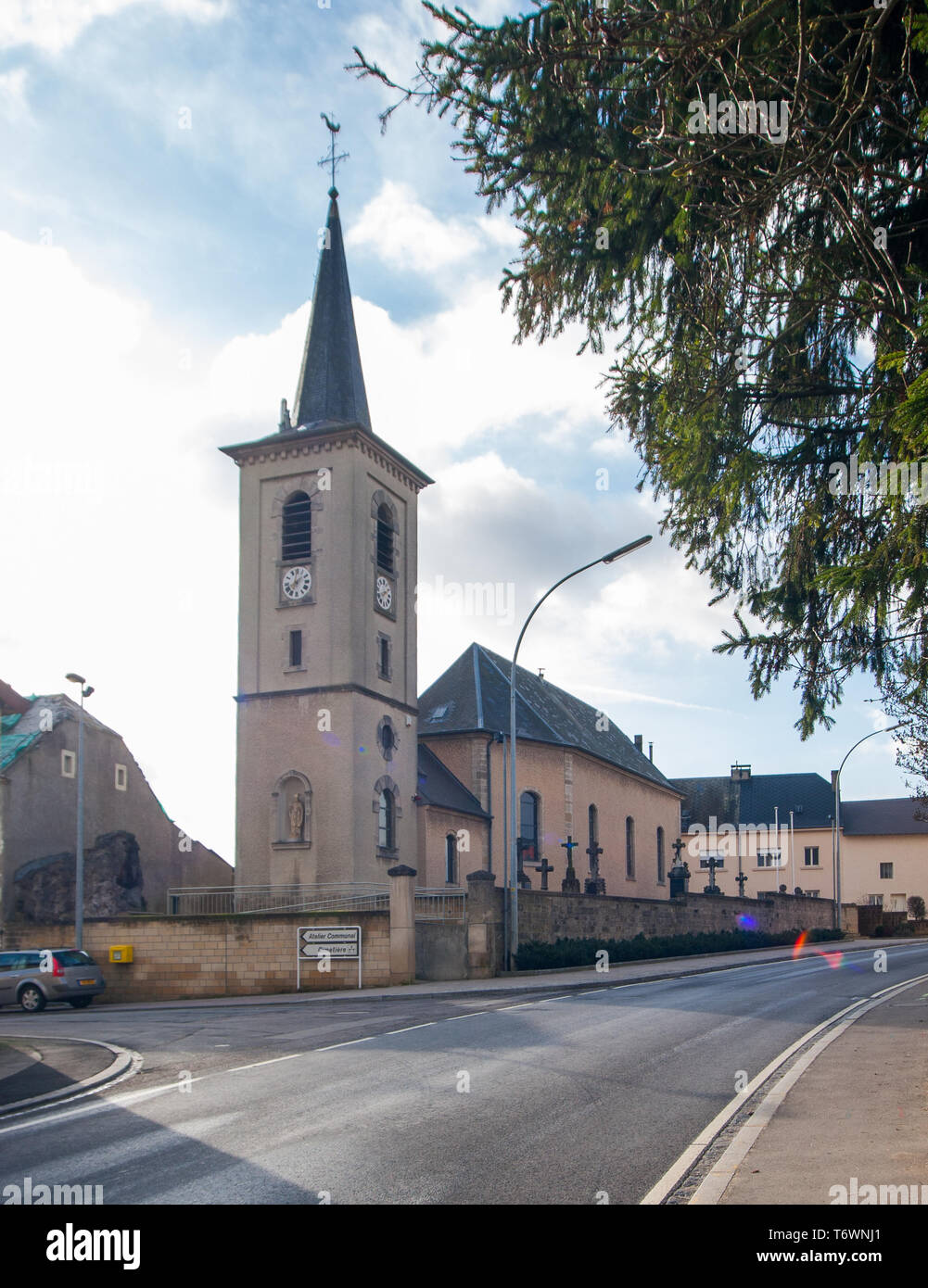 Church in Hellingen Stock Photo - Alamy