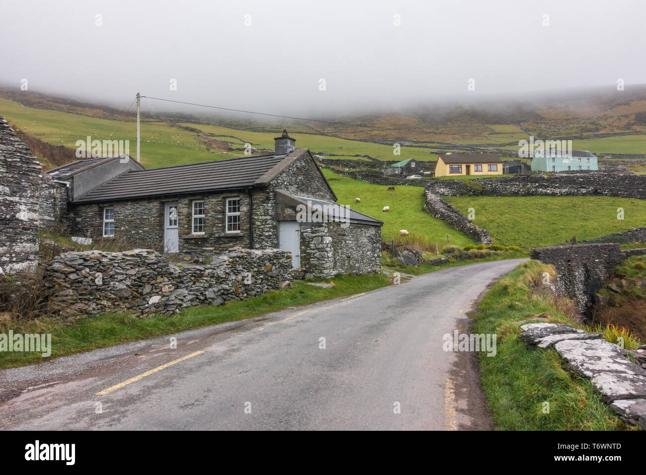 Irish countryside in County Kerry Stock Photo - Alamy