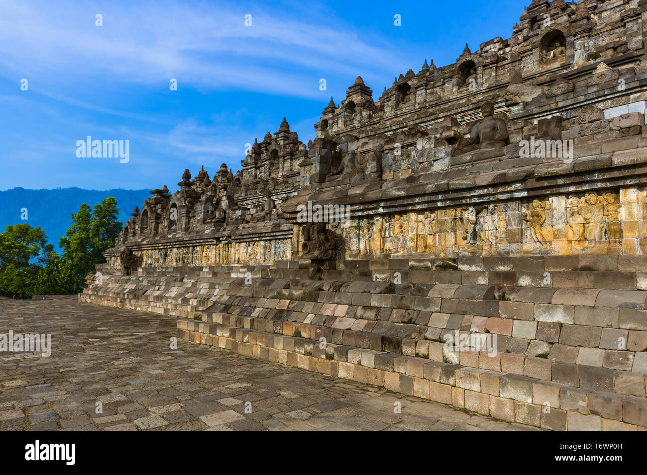 Borobudur Buddist Temple - island Java Indonesia Stock Photo - Alamy