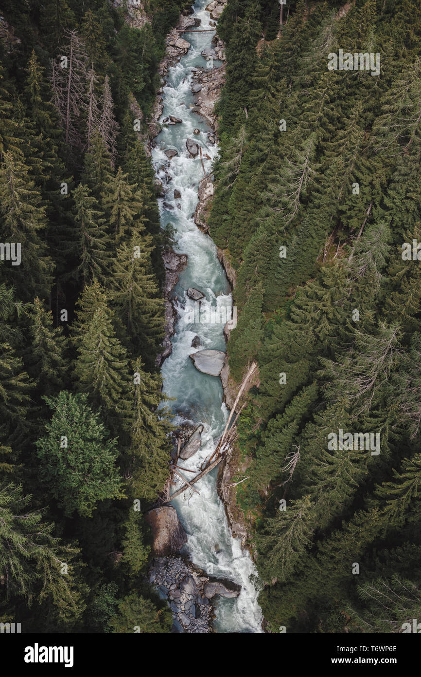 River cuts through forest hi-res stock photography and images - Alamy