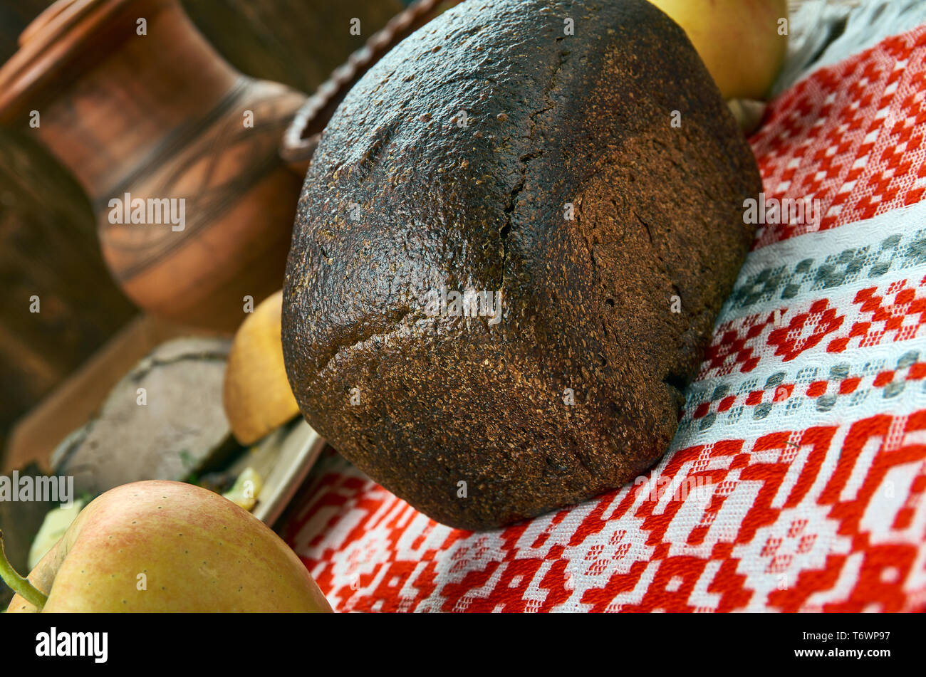 Belarusian Rye Bread Stock Photo Alamy