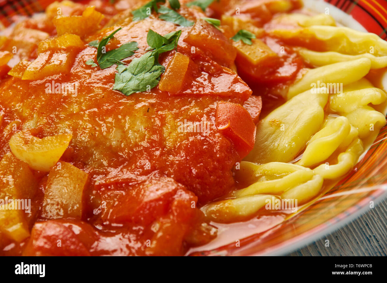 Hungarian chicken paprikash hi-res stock photography and images - Alamy