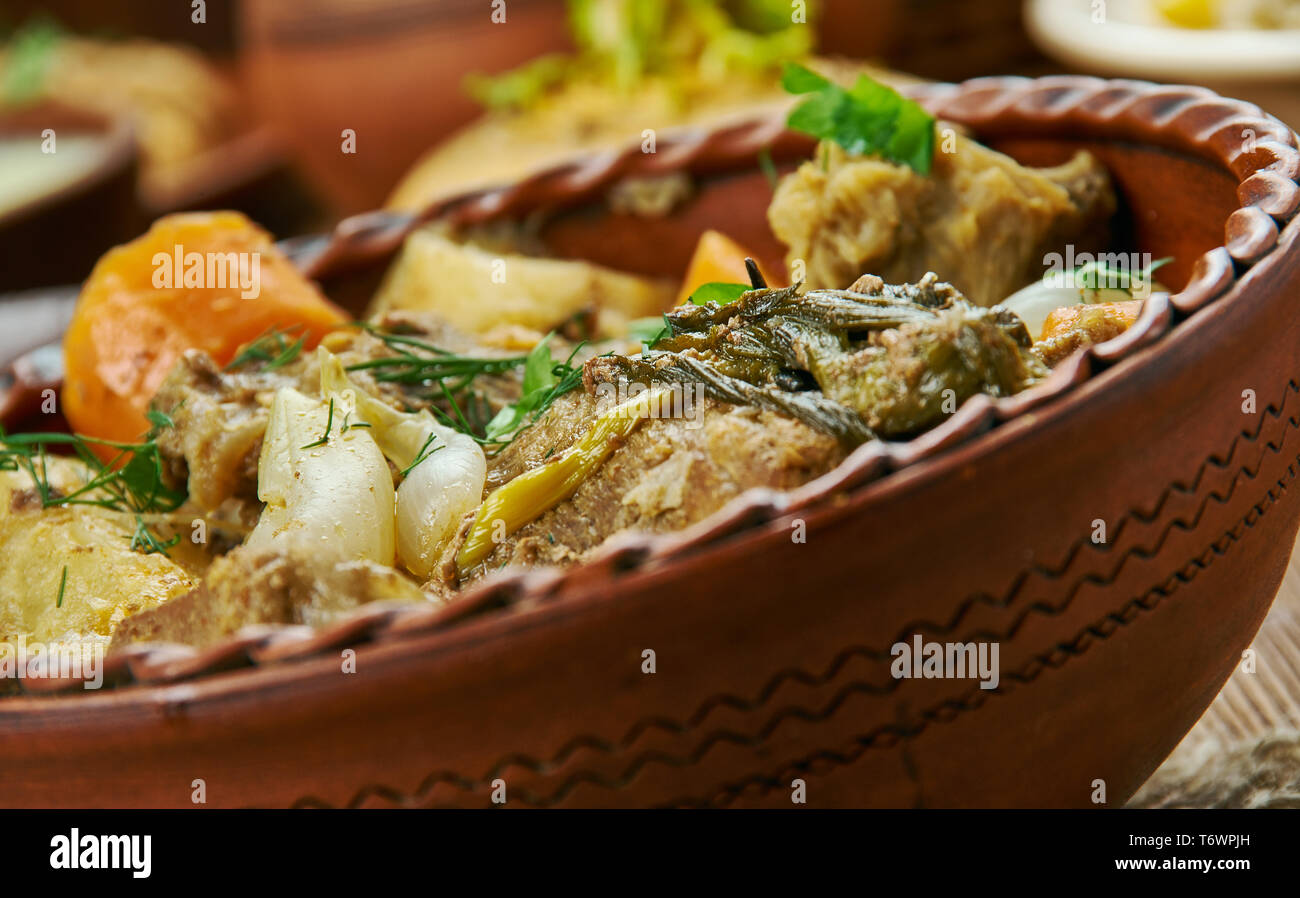 Slow Cooked Scottish Beef Stew Stock Photo - Alamy