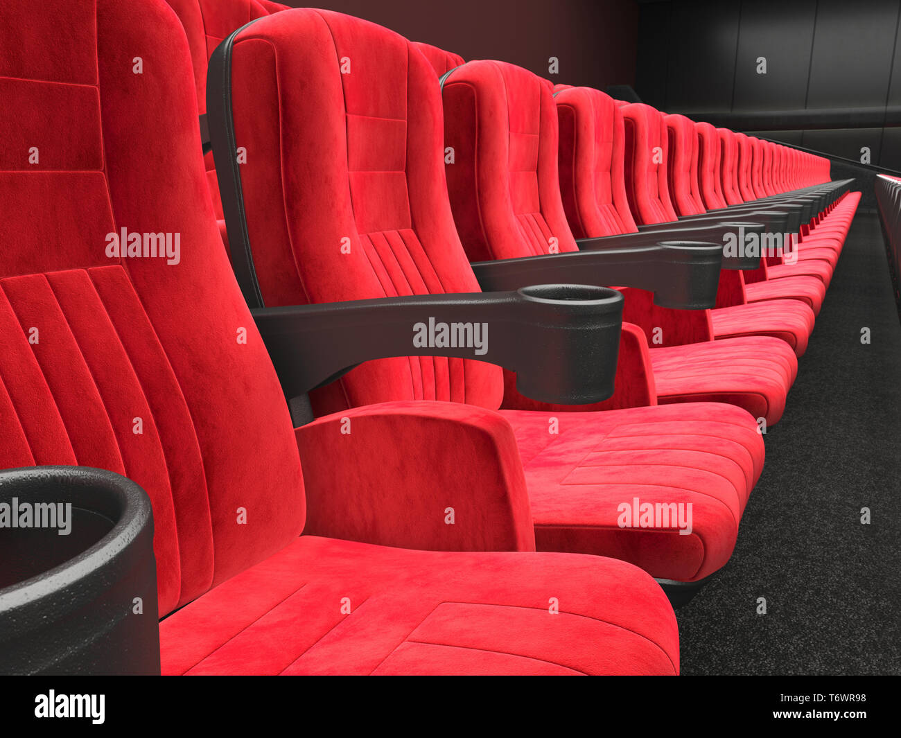 3D rendering modern cinema Stock Photo - Alamy