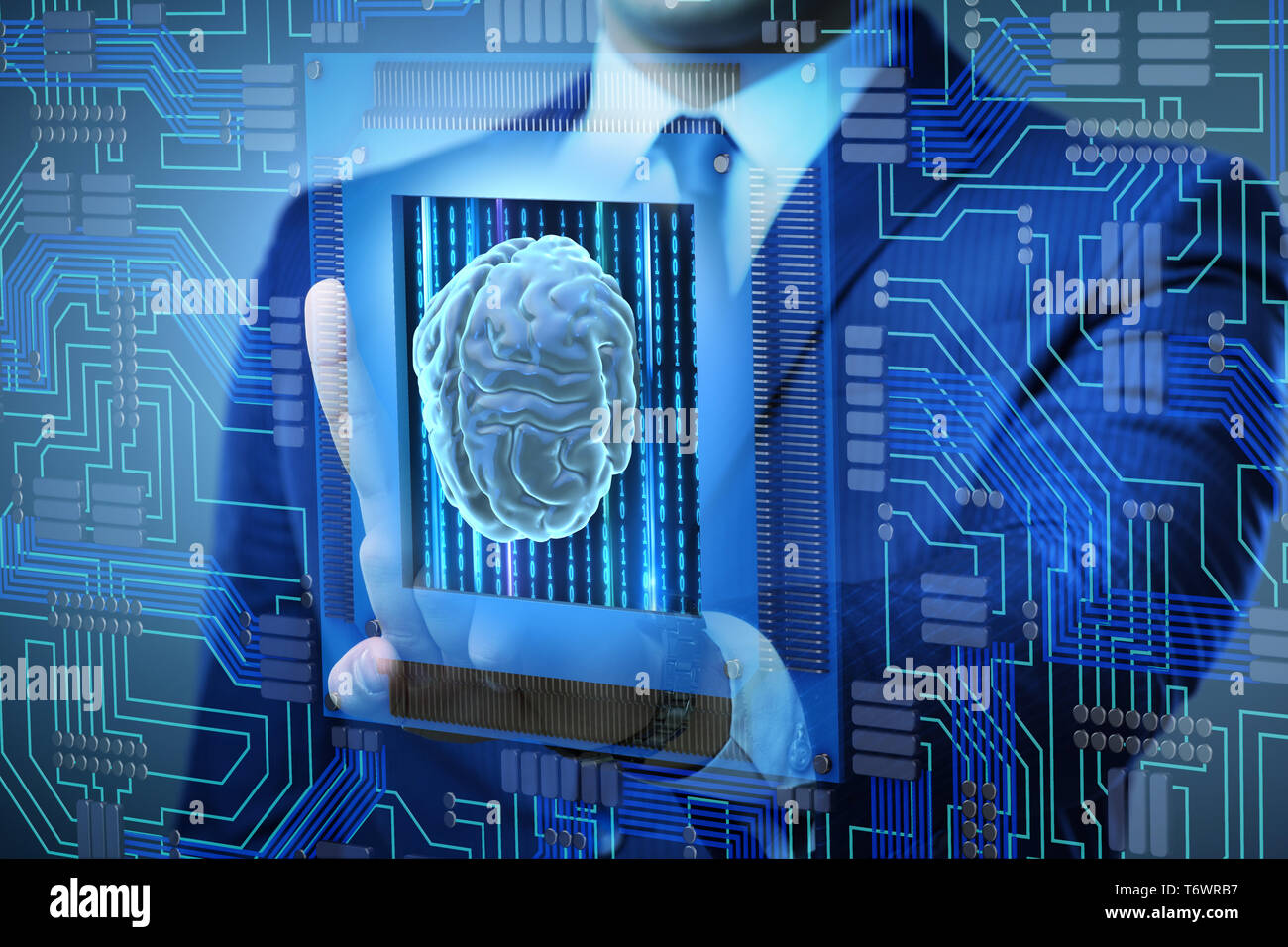 Cognitive computing concept as modern technology Stock Photo - Alamy