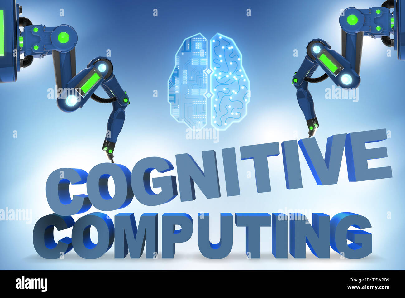 Cognitive computing concept - 3d rendering Stock Photo - Alamy