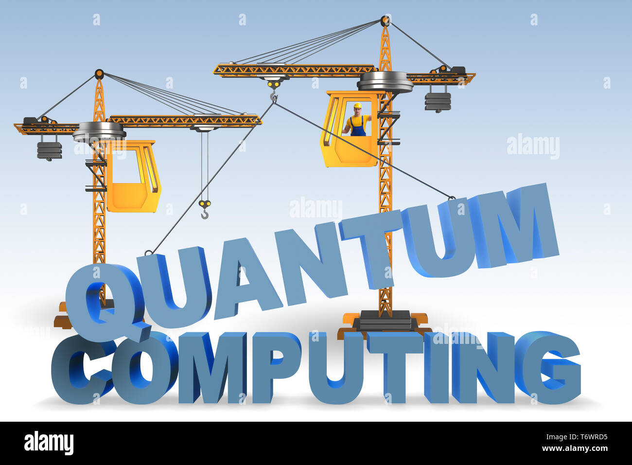 Quantum computing concept - 3d rendering Stock Photo - Alamy