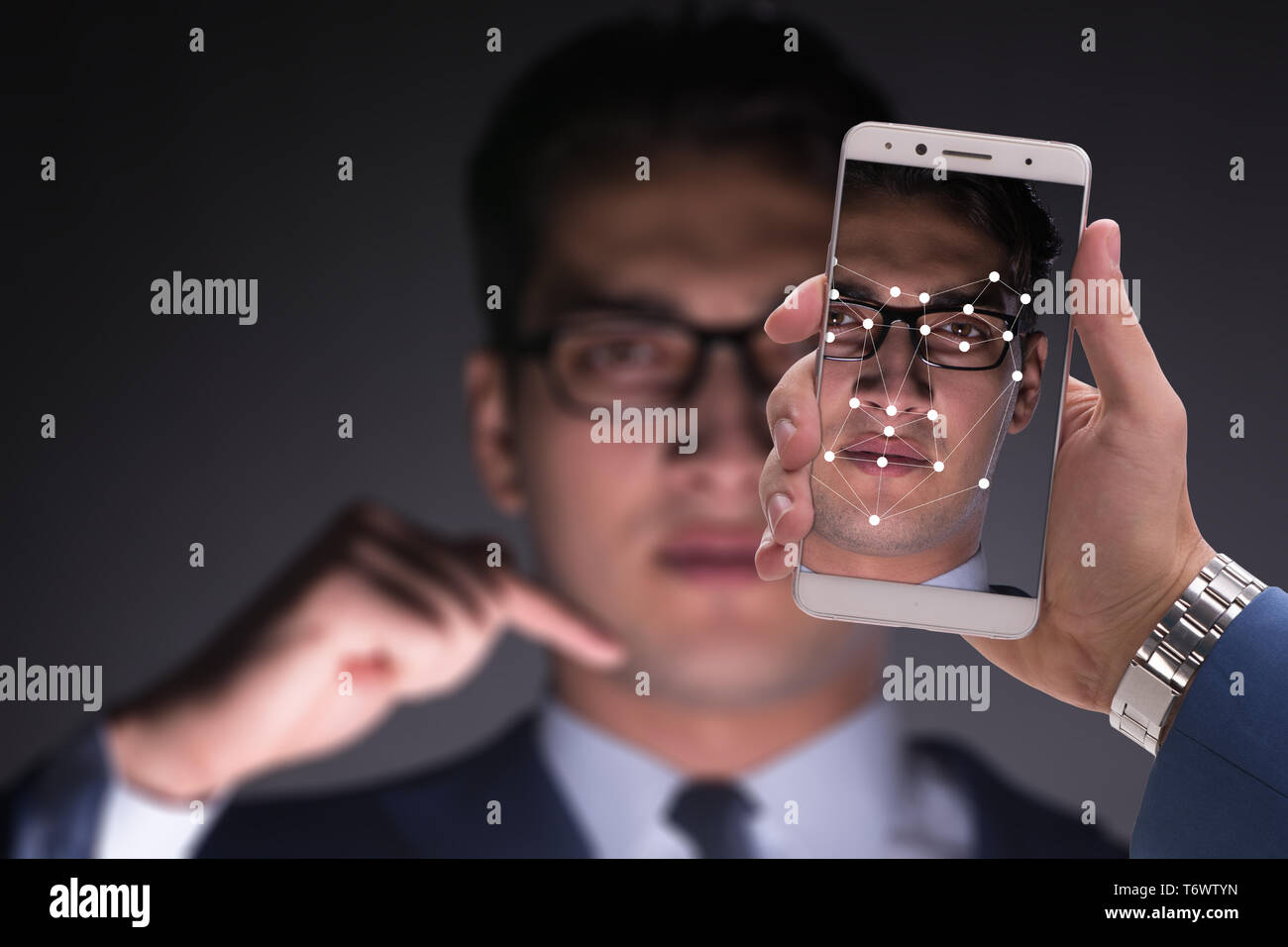 Concept of face recognition software and hardware Stock Photo - Alamy