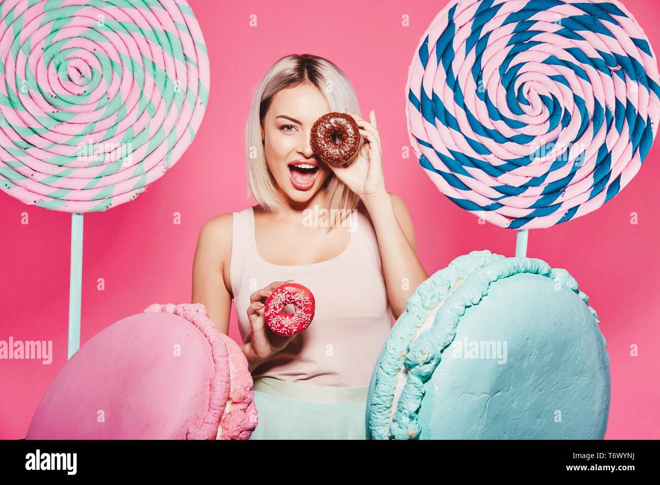 Lollypop women hi-res stock photography and images - Alamy