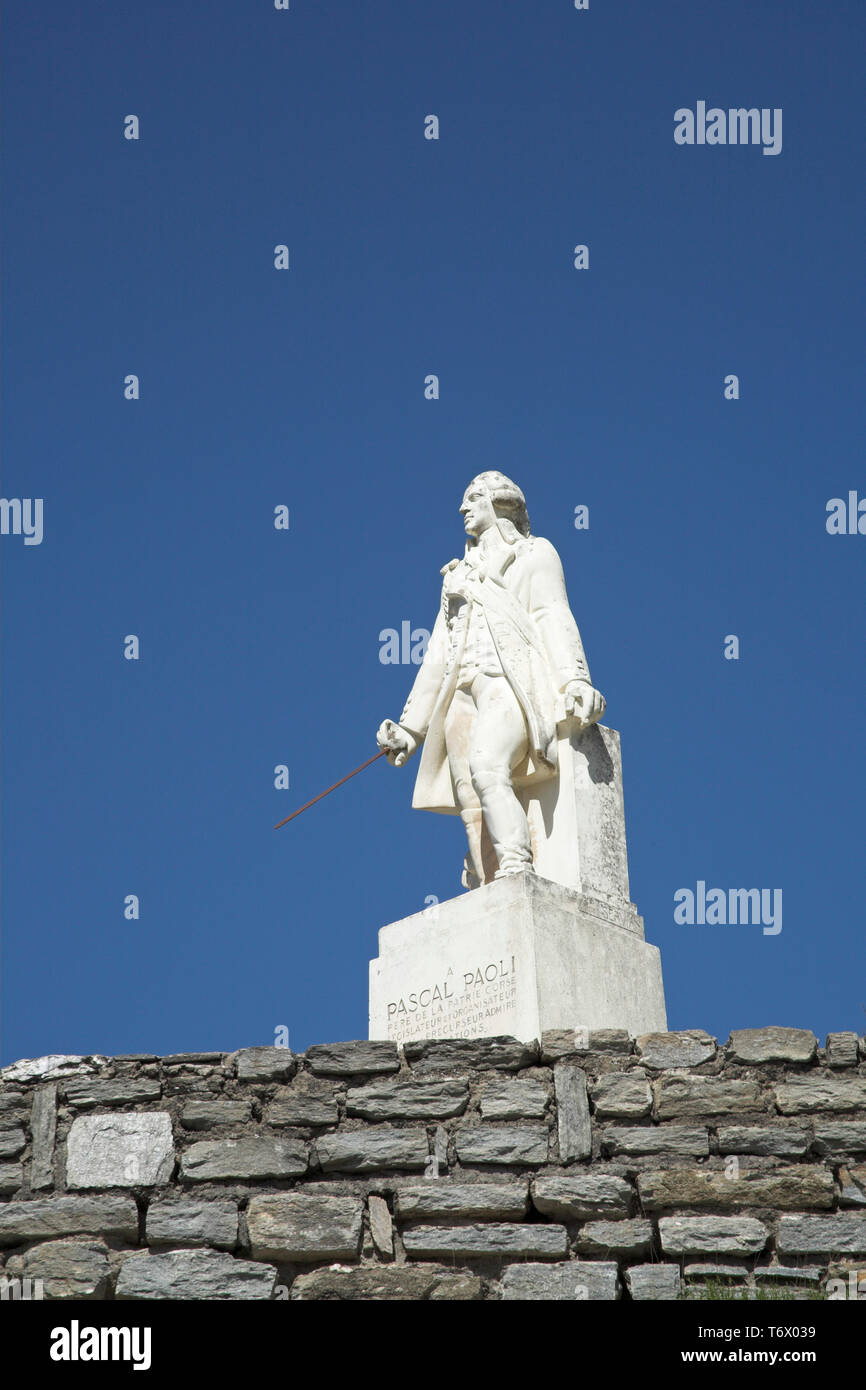 Pascal paoli statue hi-res stock photography and images - Alamy