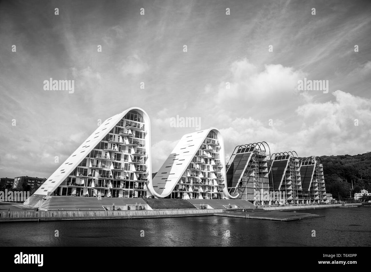 The Wave in Vejle, Denmark Stock Photo - Alamy