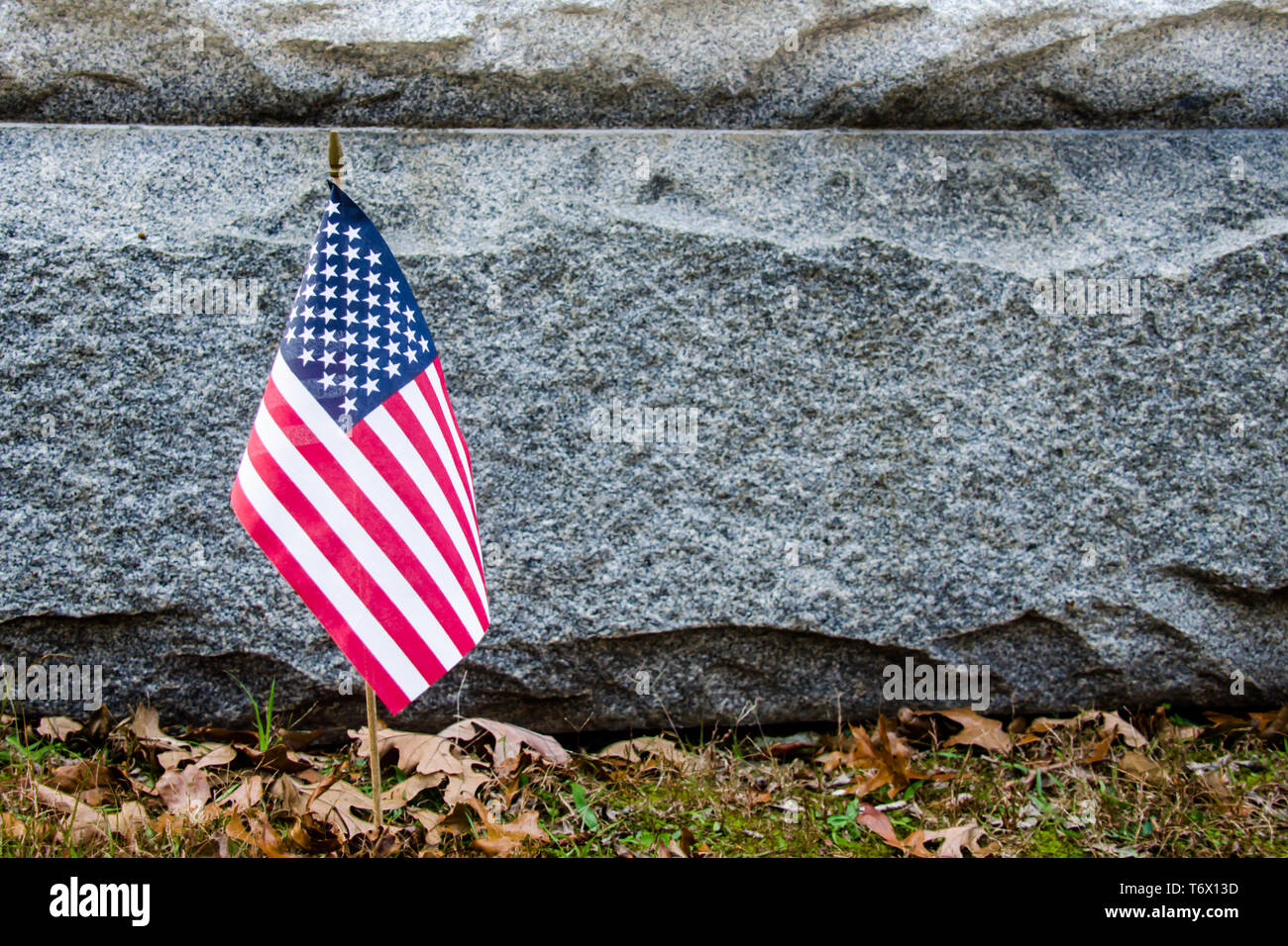 American flag in remembrance at Memorial. USA Flag to symbolize ...