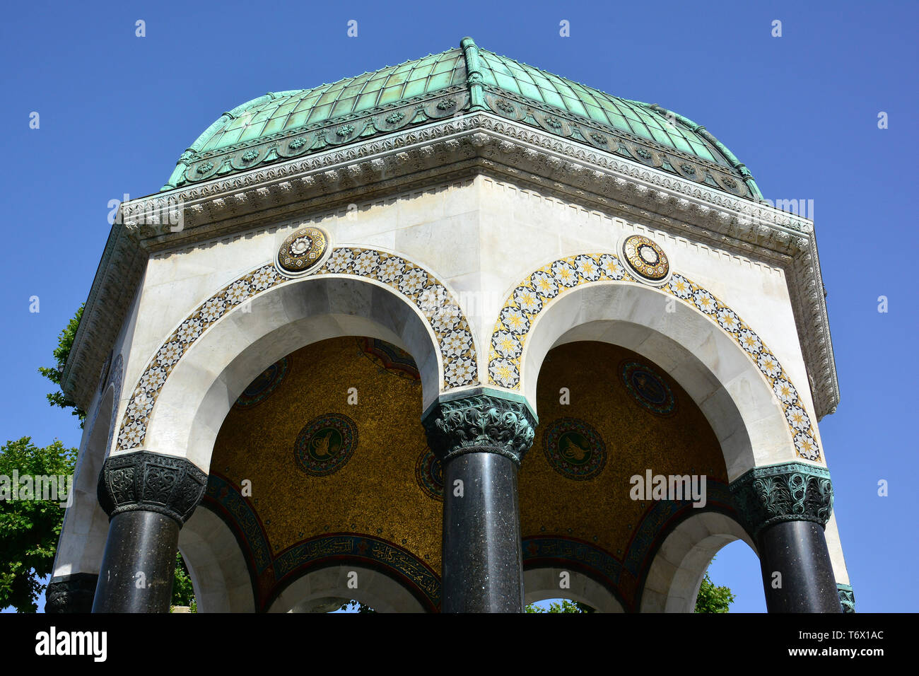German Fountain, fountain of William II emperor, Istanbul, Turkey Stock ...