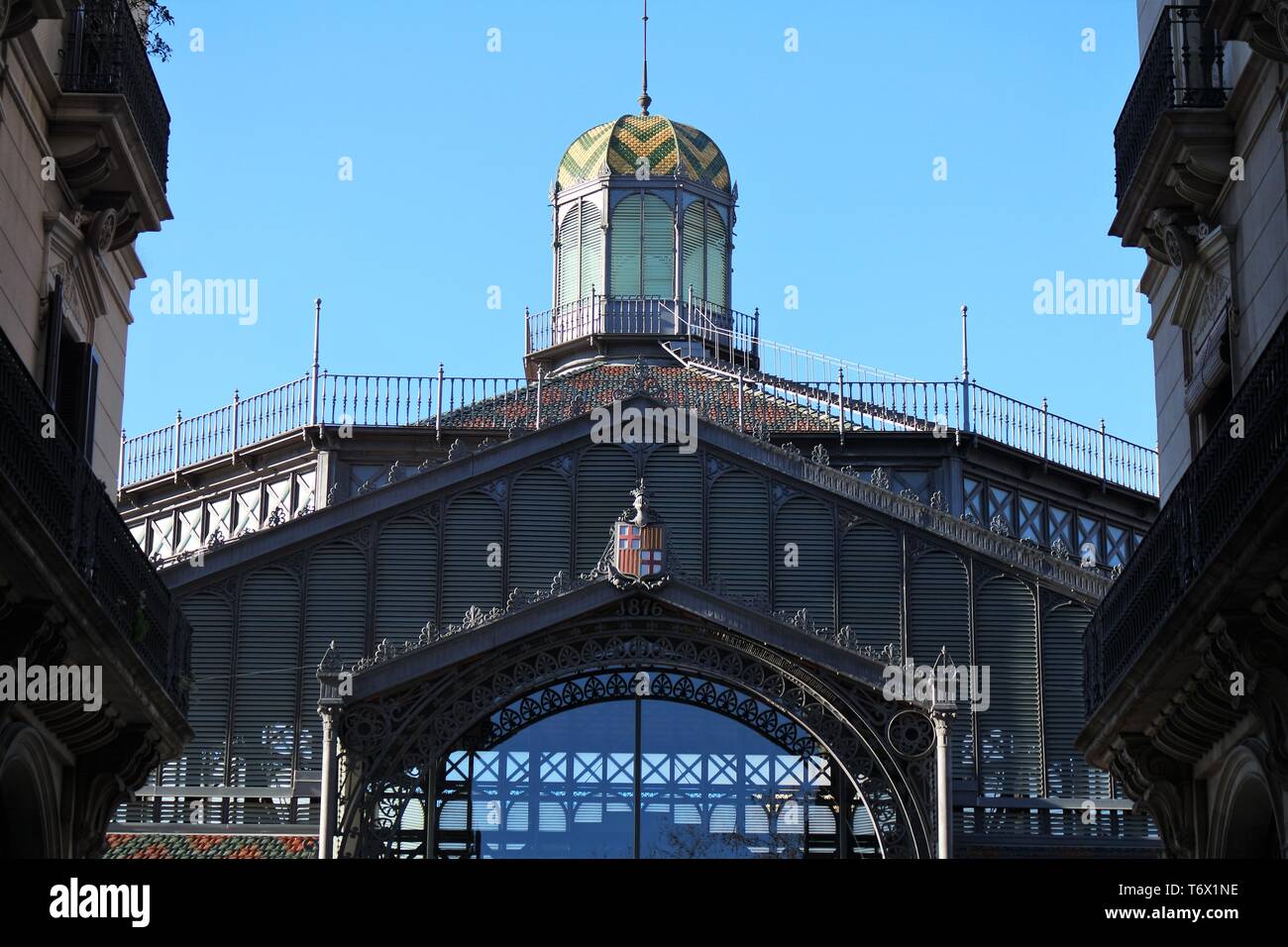 Barcelona, El Born, former market hall Stock Photo - Alamy