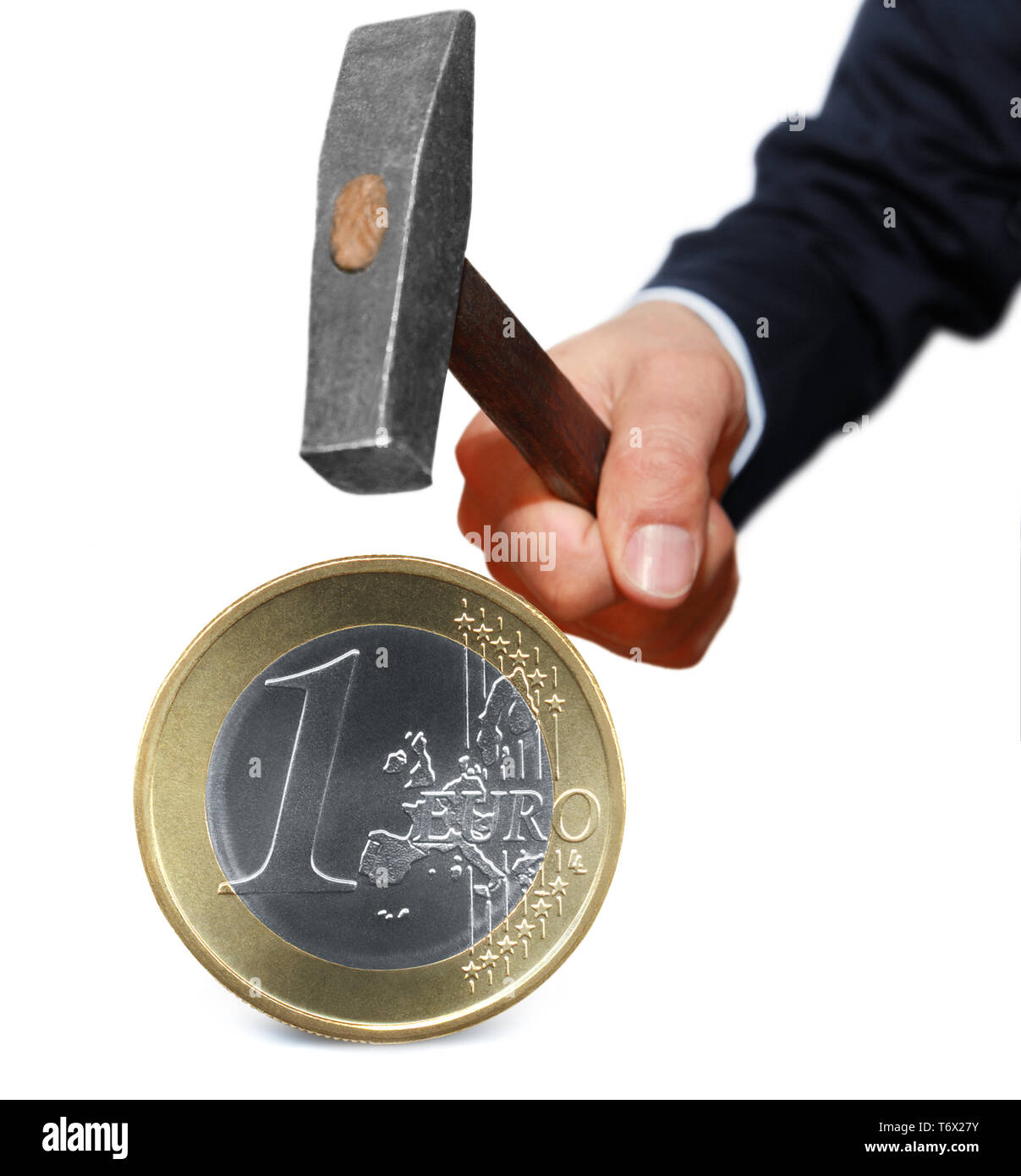 gesture, man smash money Stock Photo - Alamy