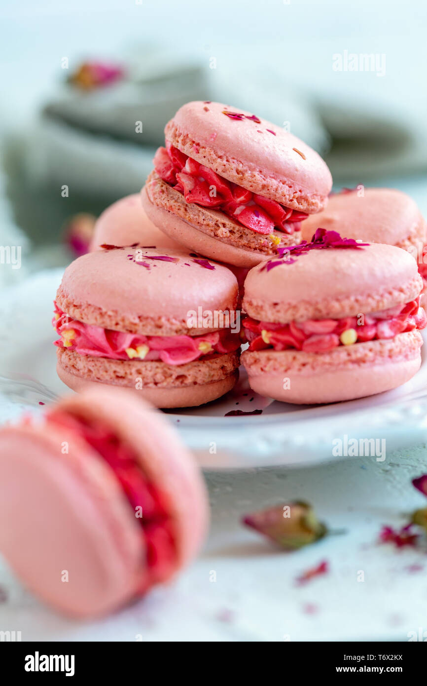 Traditional French pastry. Macarons Stock Photo - Alamy
