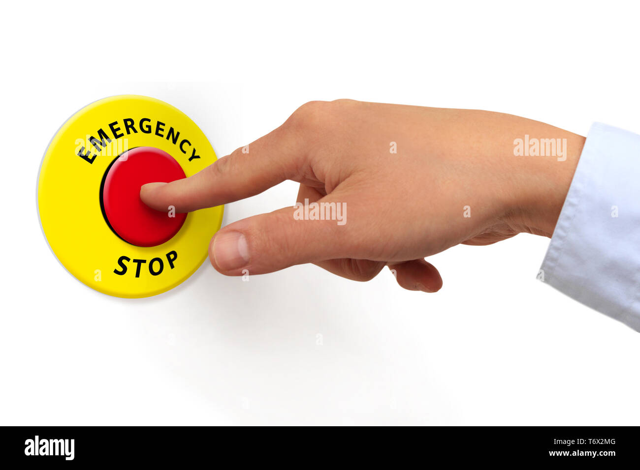 gesture, hand with Emergency stop Stock Photo - Alamy