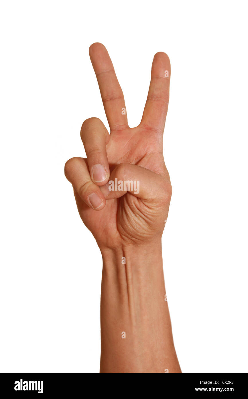 Two fingers hi-res stock photography and images - Alamy