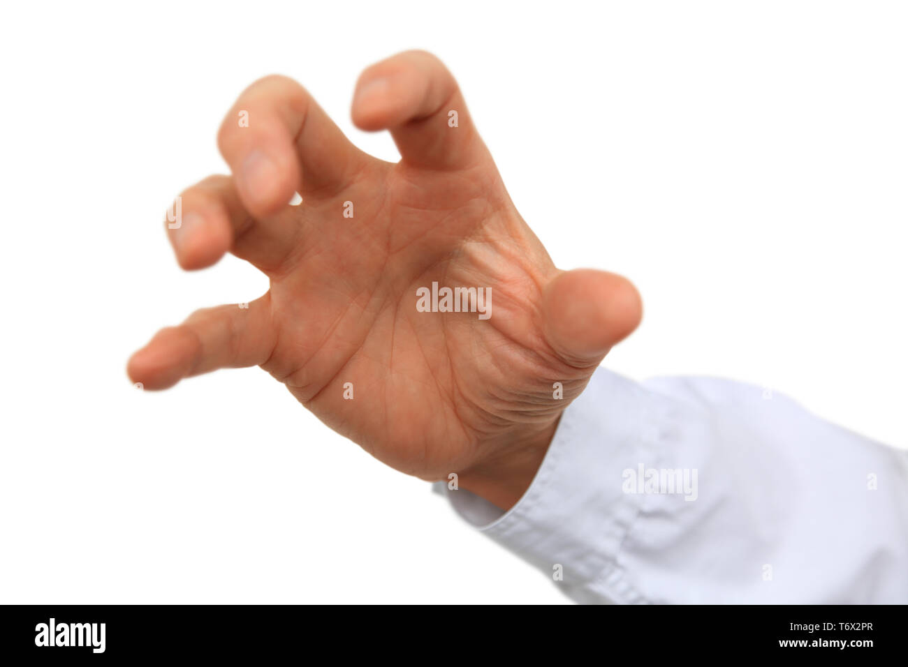 Gesture series, hand reaches out Stock Photo - Alamy