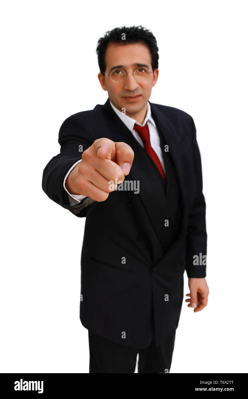 gesture, man points Stock Photo - Alamy