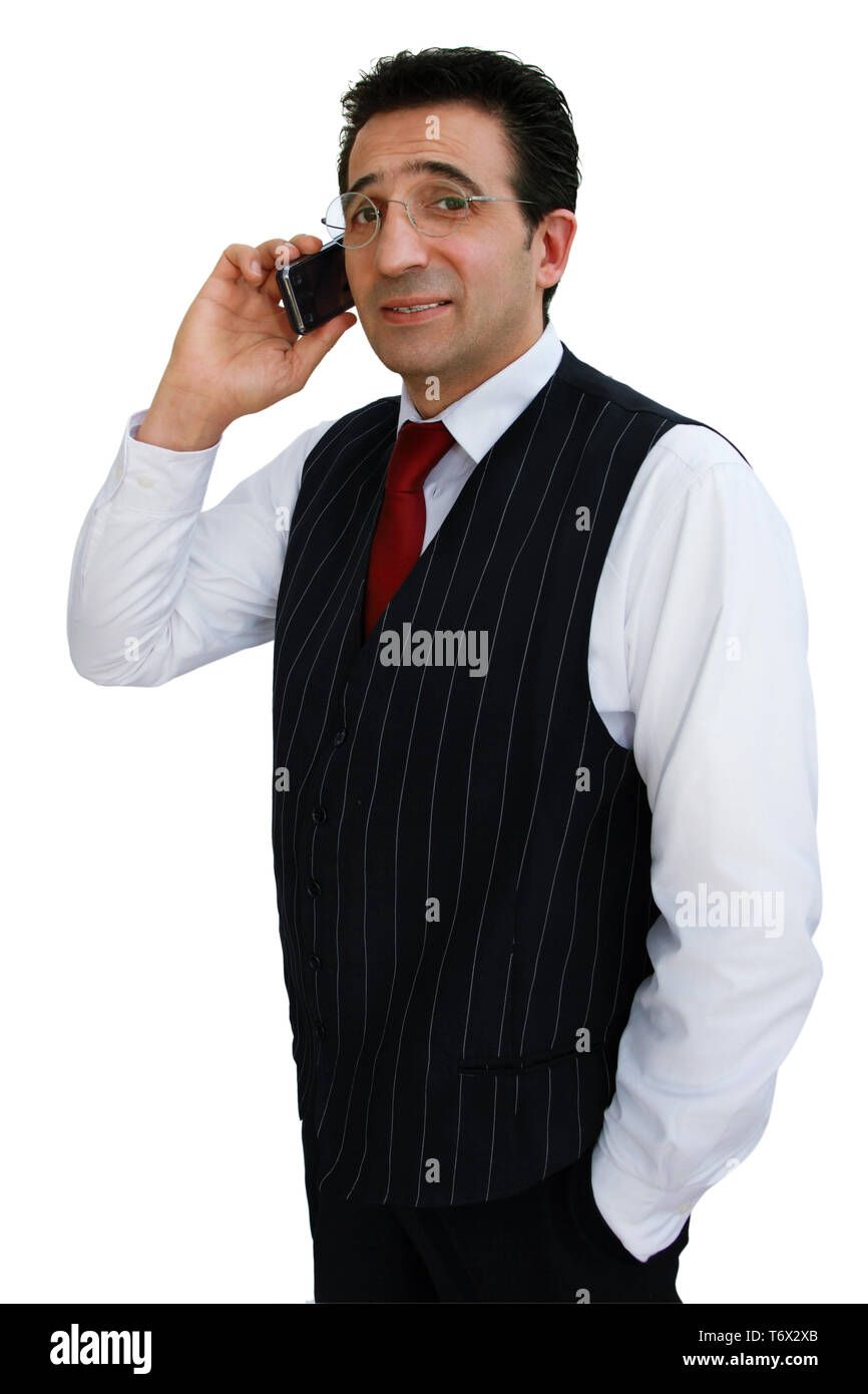 Manager on the phone Stock Photo - Alamy