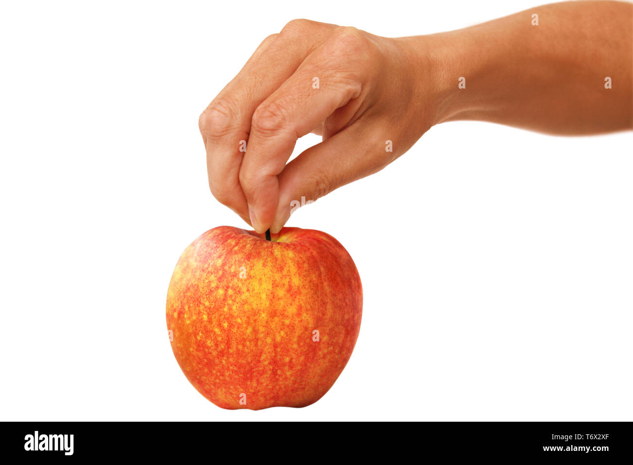 Hand hold apple hi-res stock photography and images - Alamy