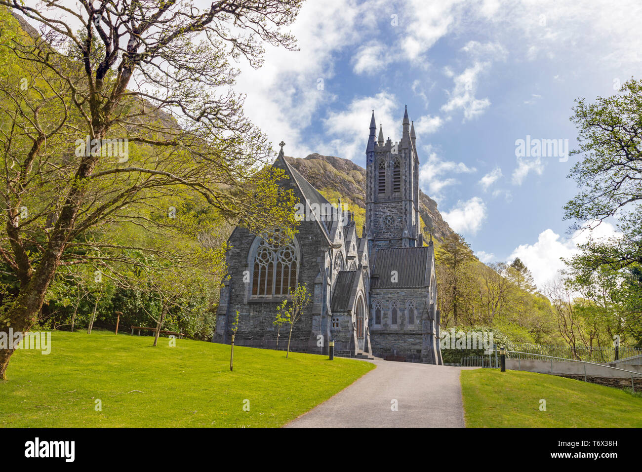 Kylemore Neo-Gothic Church, set in the grounds of Kylemore Abbey ...
