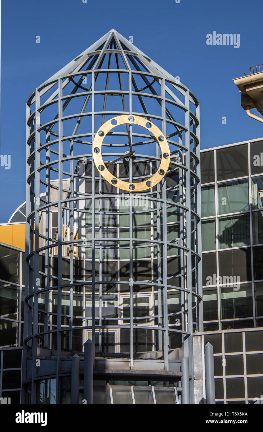 Modern clock tower hi-res stock photography and images - Alamy