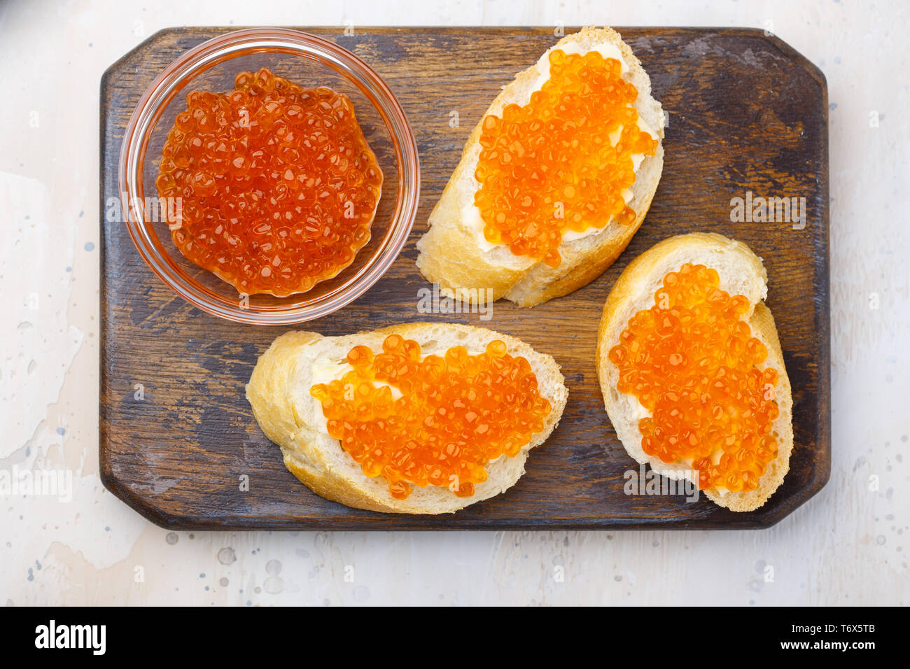Red salmon caviar Stock Photo - Alamy