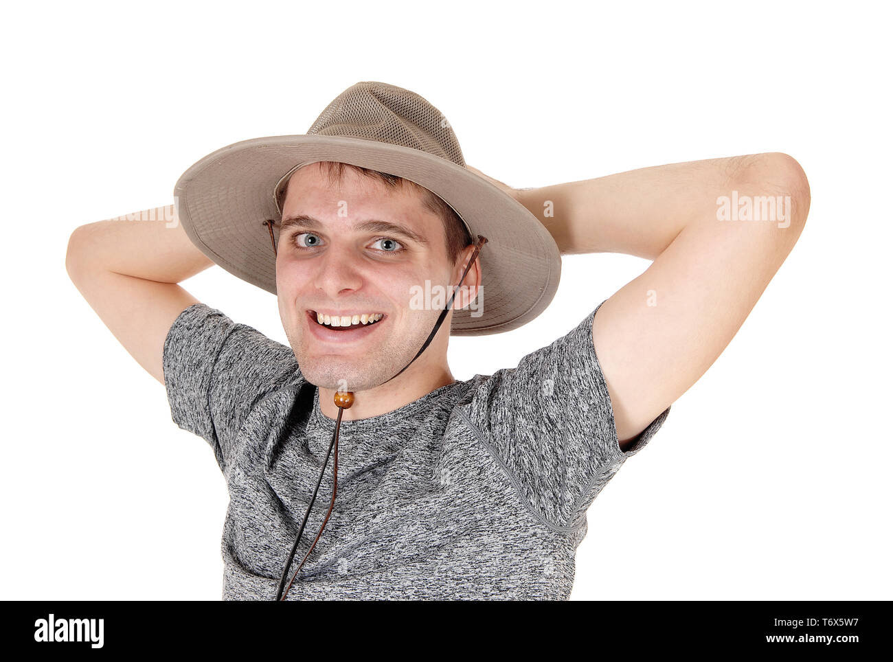 Excited trendy young man hi-res stock photography and images - Alamy