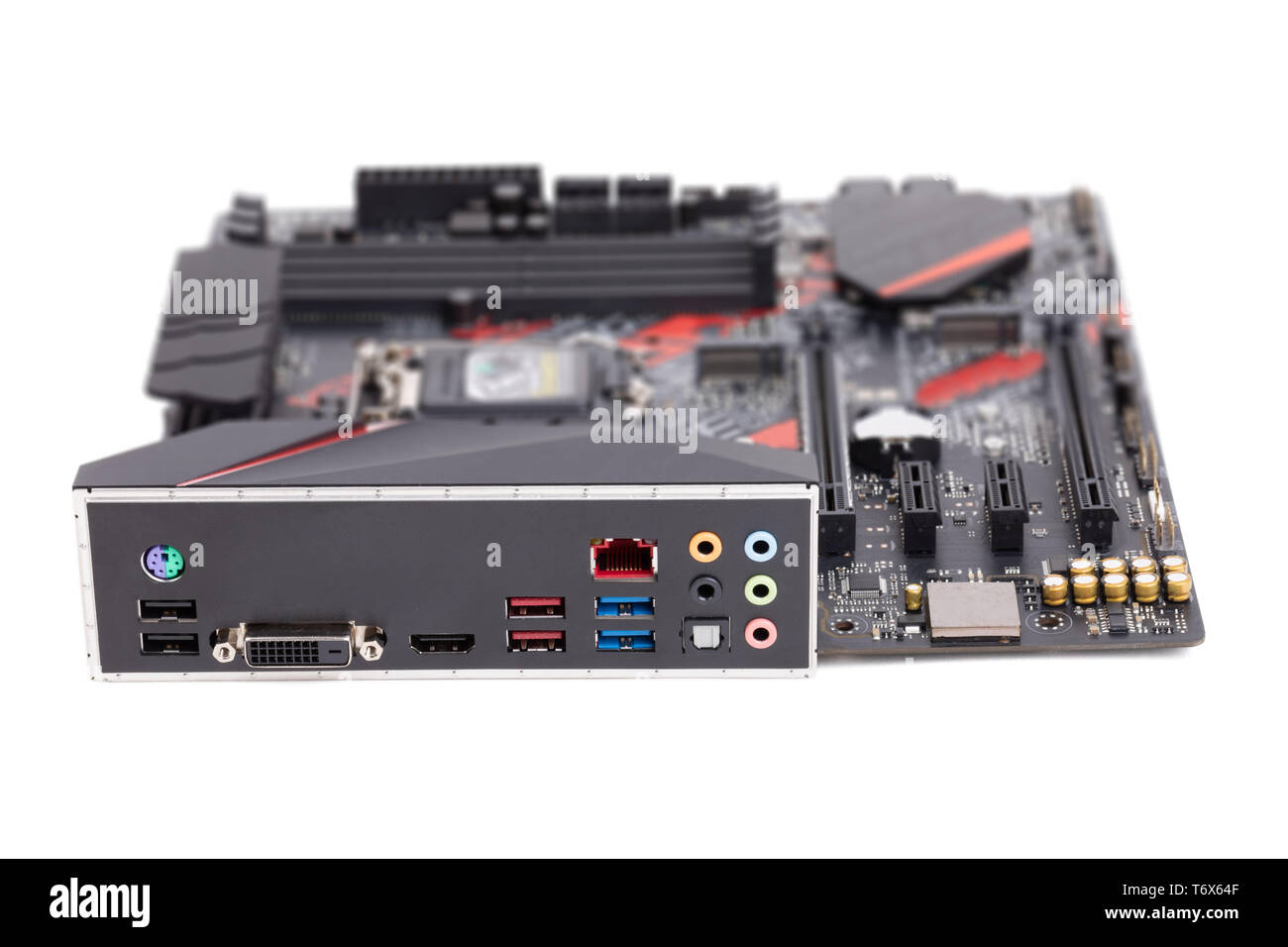 Computer pc mainboard cpu Cut Out Stock Images & Pictures - Alamy