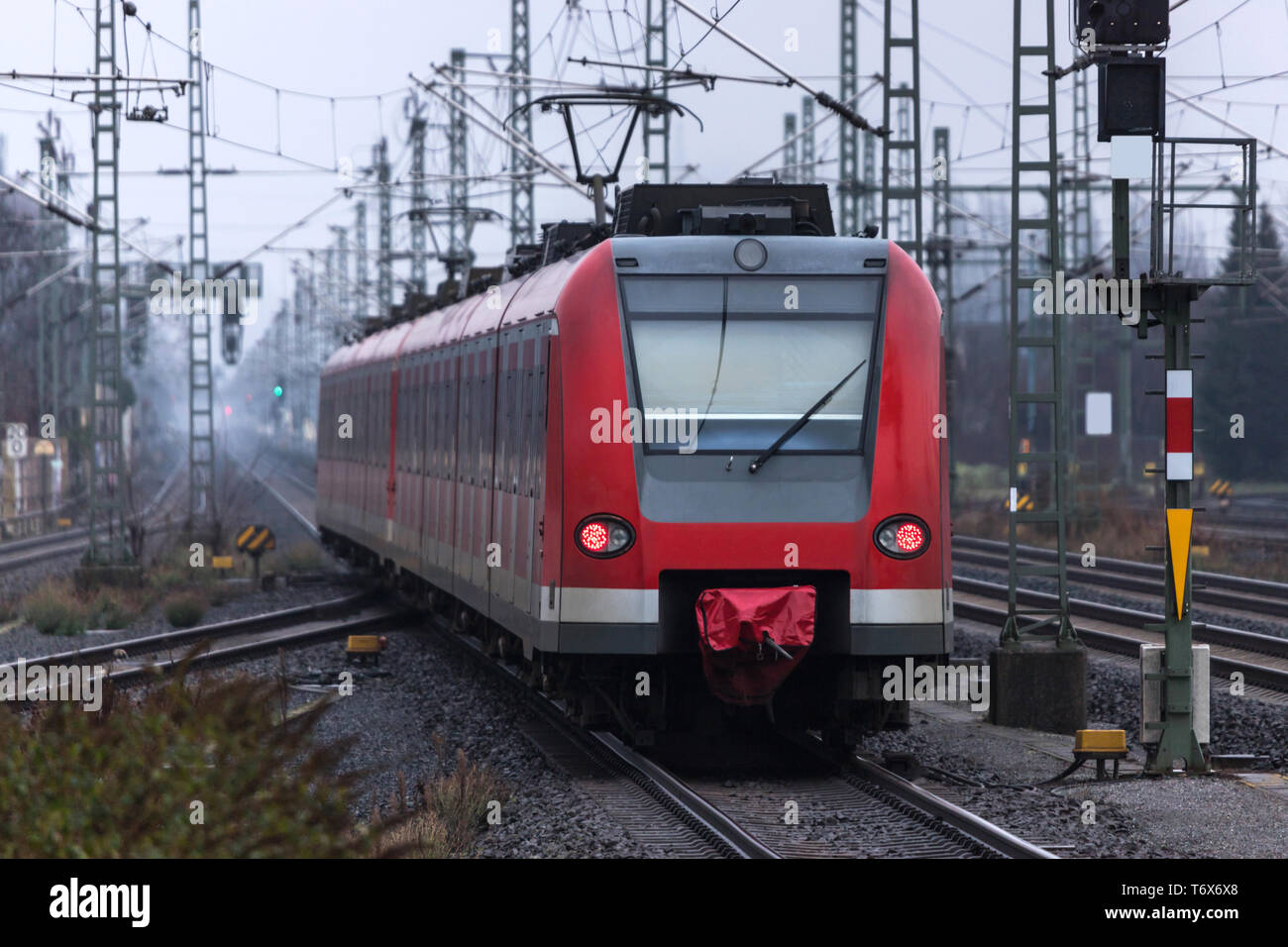 Red and green train hi-res stock photography and images - Alamy