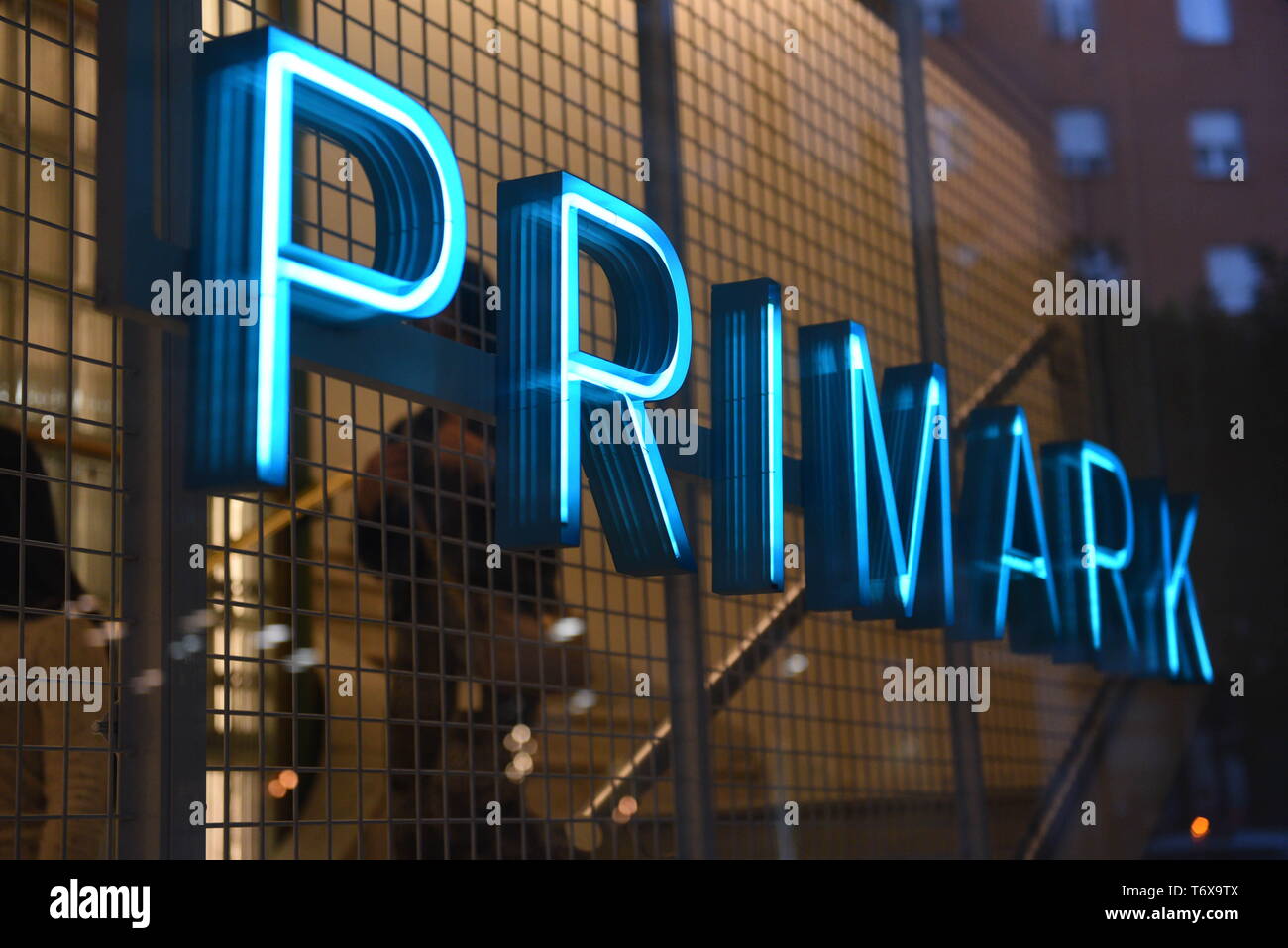 Madrid, Madrid, Spain. 2nd May, 2019. The Primark logo seen at a ...