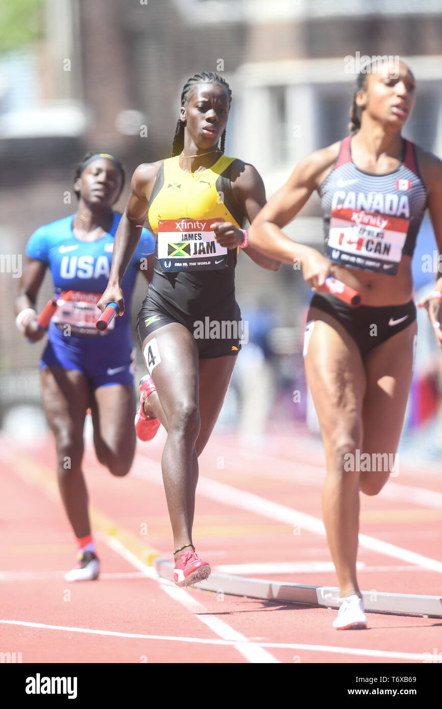 Philadelphia, Pennsylvania, USA. 27th Apr, 2019. TIFFANY JAMES from ...
