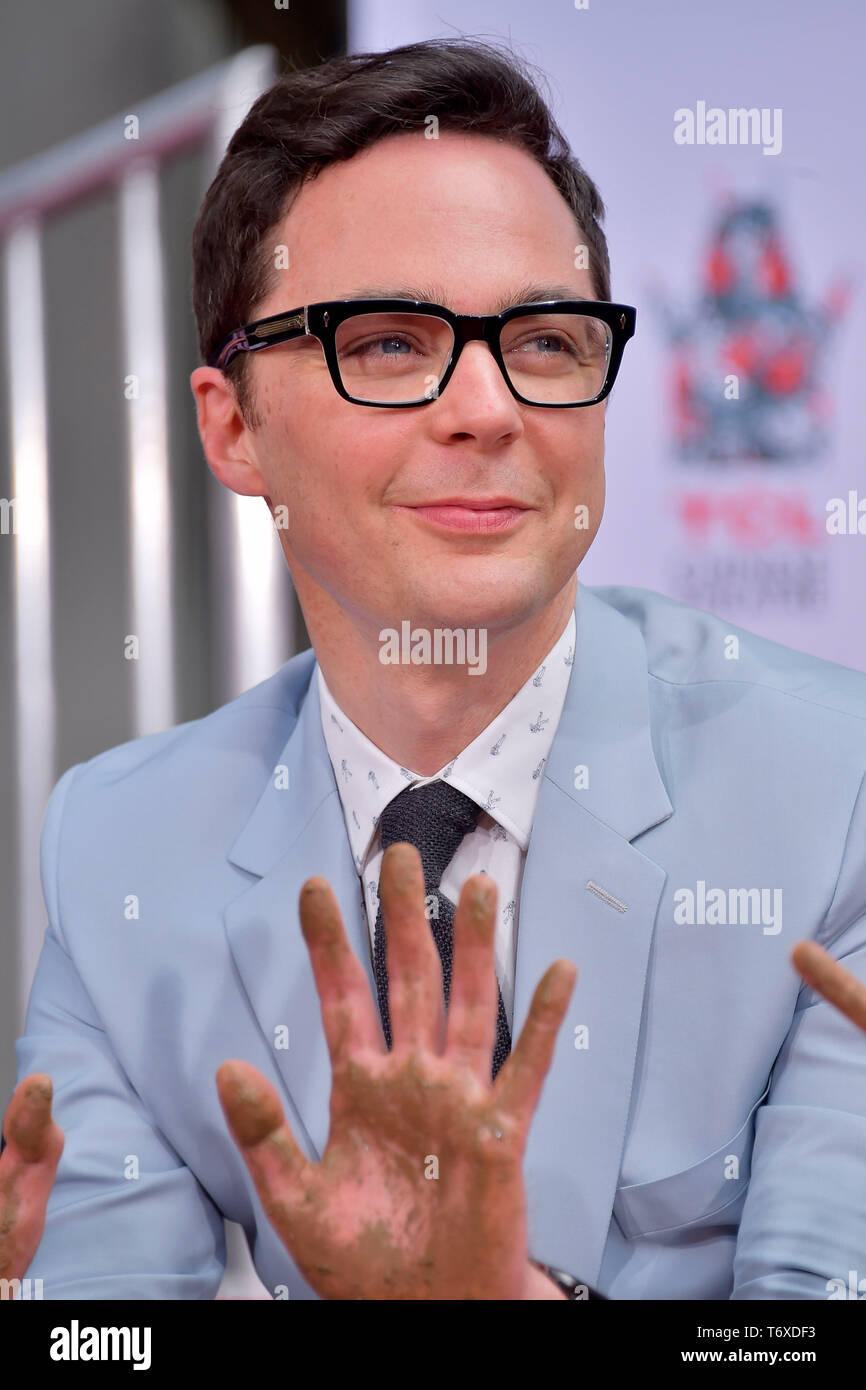 Los Angeles, USA. 01st May, 2019. Jim Parsons at the Handprints ...