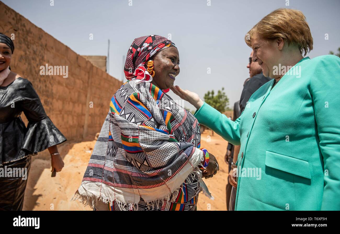Niamey, Niger. 03rd May, 2019. Federal Chancellor Angela Merkel (CDU ...