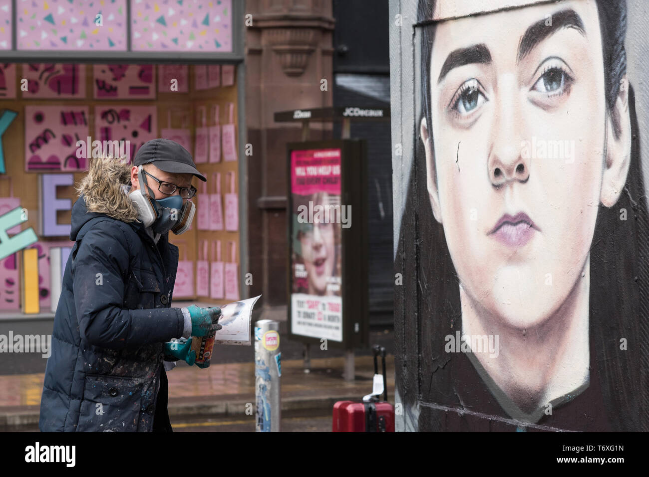 Stevenson Square, Manchester, UK. 3rd May, 2019. French born graffiti ...