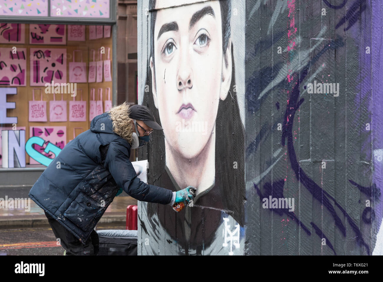 Stevenson Square, Manchester, UK. 3rd May, 2019. French born graffiti ...