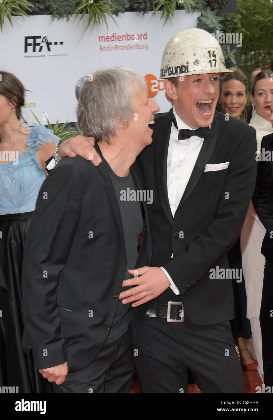 Berlin, Germany. 03rd May, 2019. Director Andreas Dresen (l) and actor ...