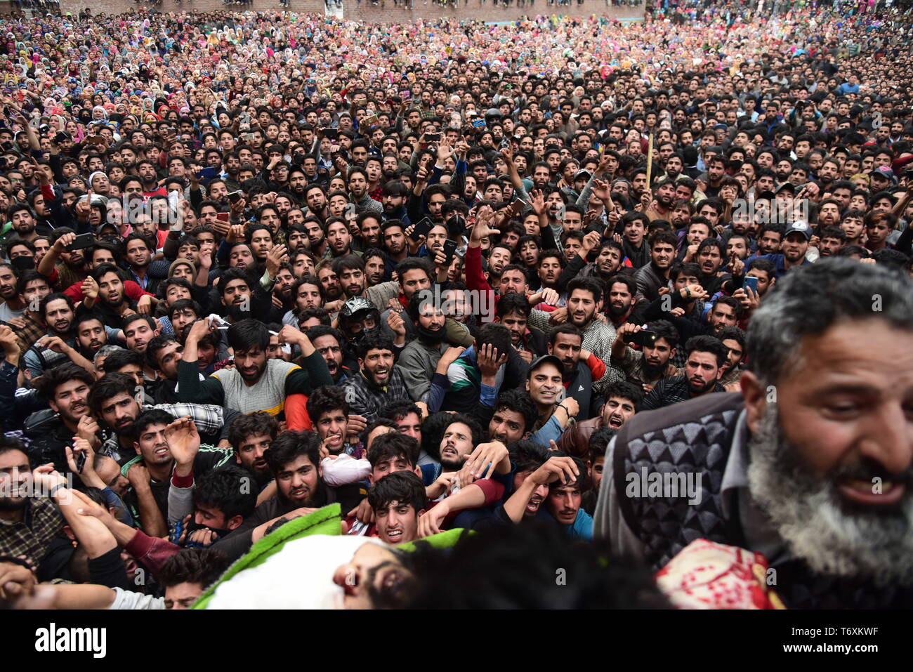 Pulwama, India, 3rde May 2019. (EDITORS NOTE: Image depicts death ...