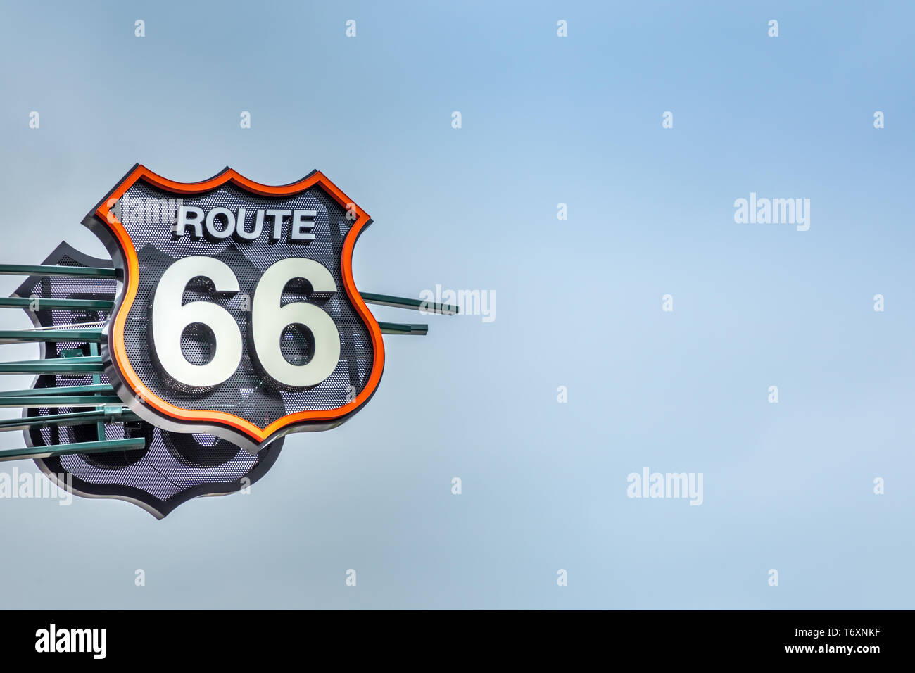 Route 66 sign, Tulsa Oklahoma Stock Photo - Alamy
