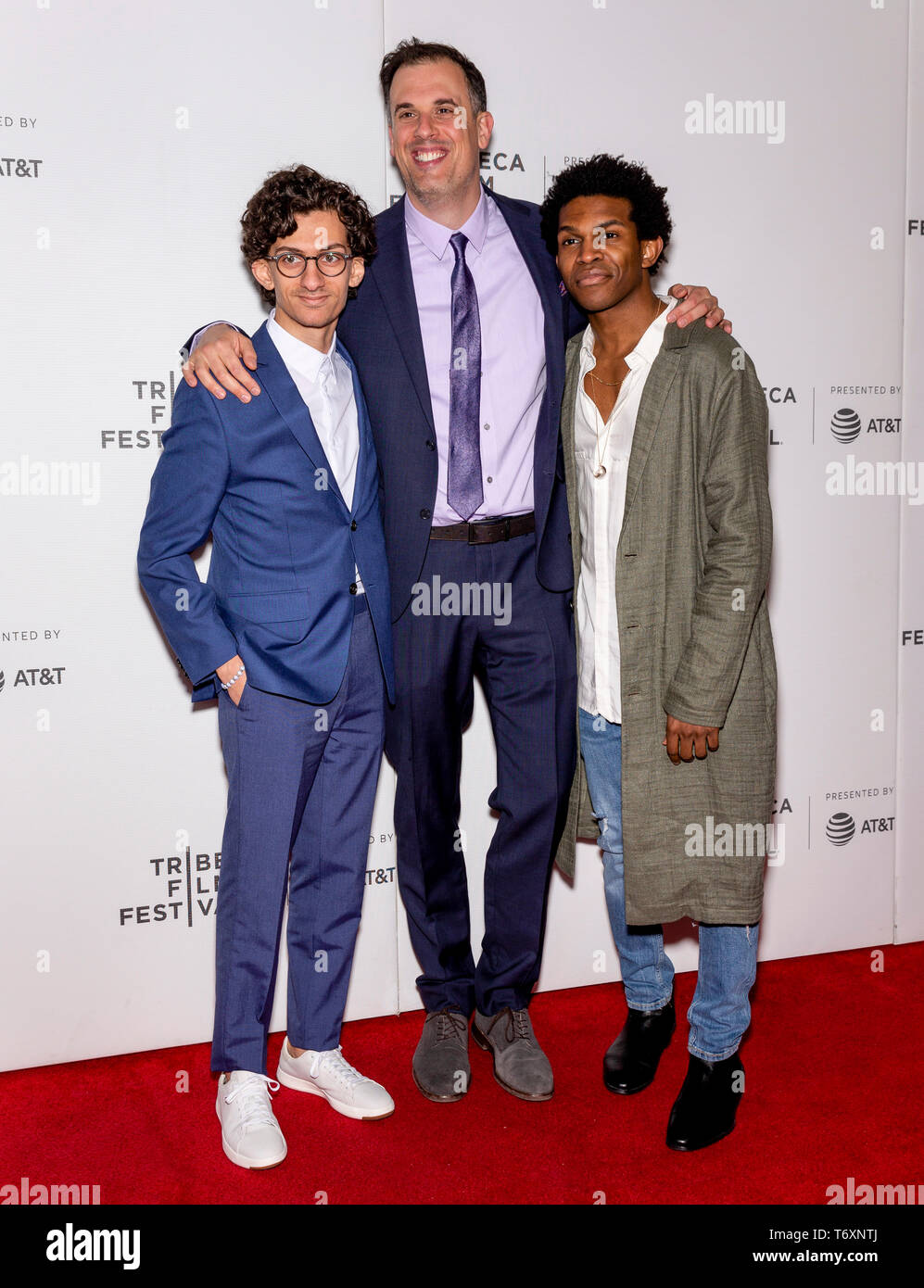 New York, NY - April 29, 2019: Nic Inglese, Daniel Schechter and Camrus ...