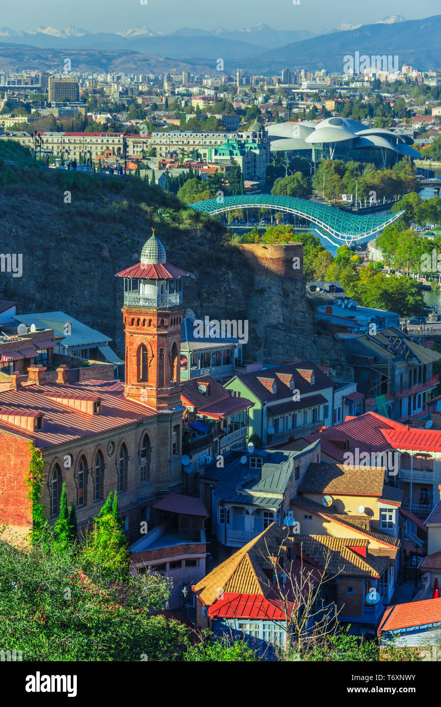 Panoramic view of Tbilisi Stock Photo - Alamy