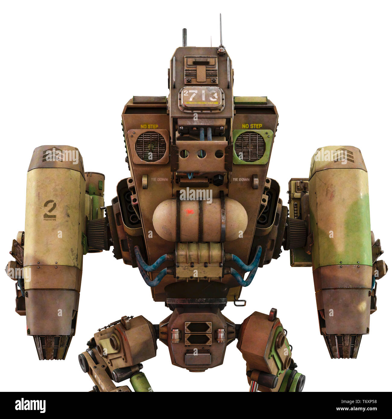 Armed military robots on mission Cut Out Stock Images & Pictures - Alamy