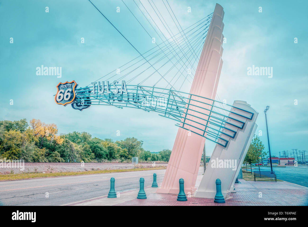 Oklahoma route 66 sign hi-res stock photography and images - Alamy