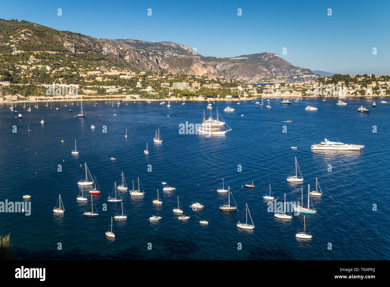 View to a beautiful bay in French Riviera Stock Photo - Alamy