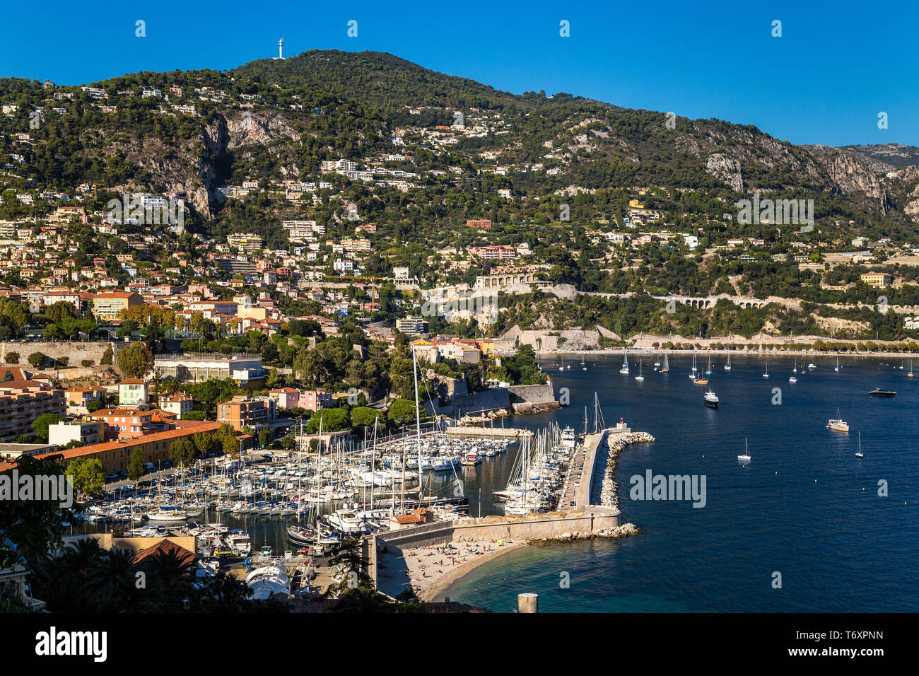 Beautiful french riviera town hi-res stock photography and images - Alamy