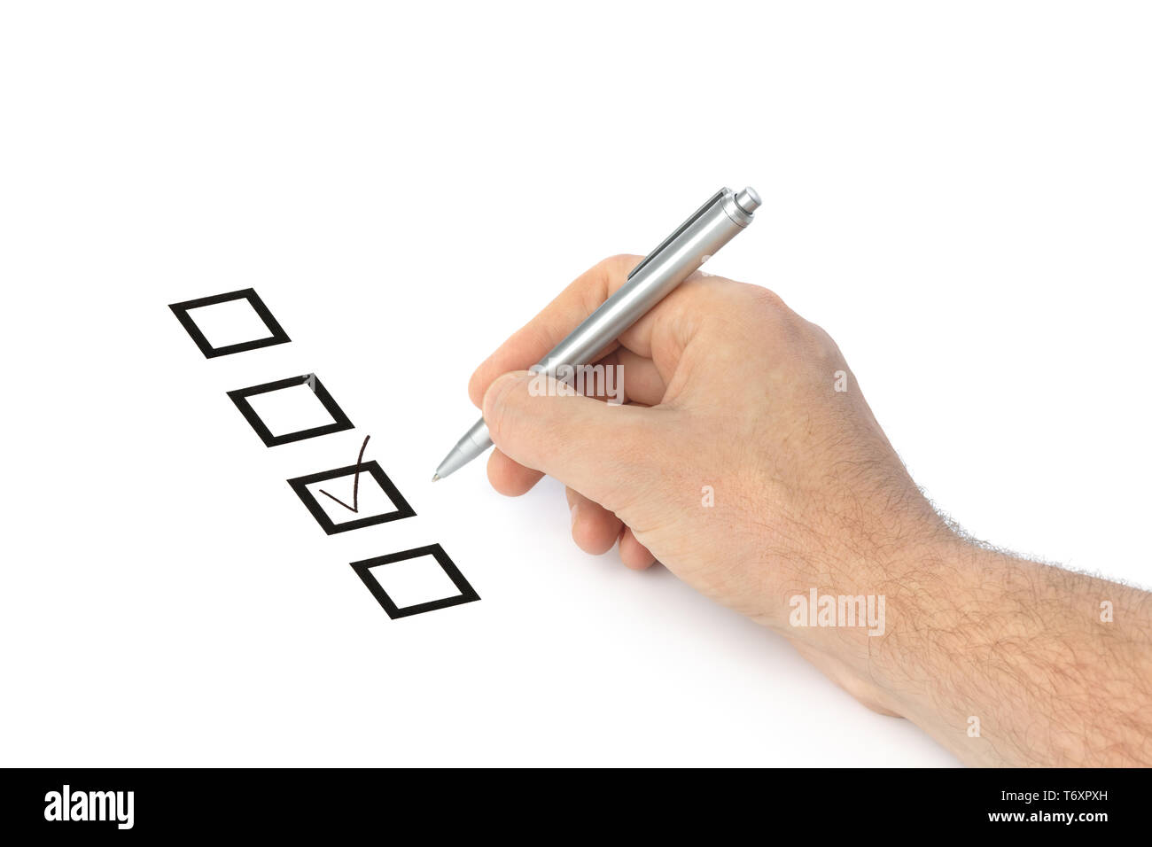 Hand check box hi-res stock photography and images - Alamy