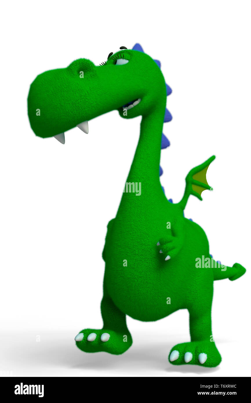 dino the green dragon in a white background will put some fun in yours ...